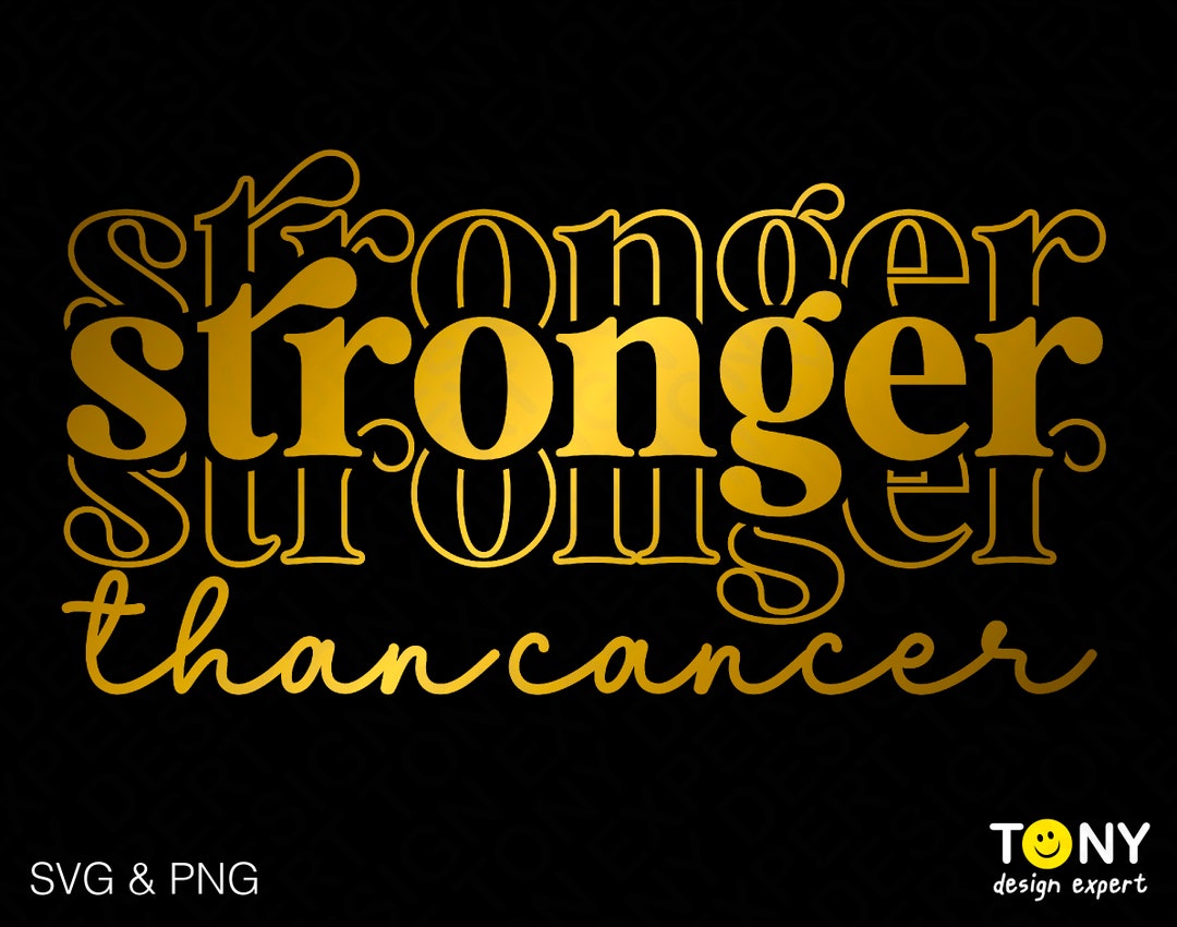 Stronger Than Cancer Svg Png, Childhood Cancer Awareness Svg, Pediatric ...