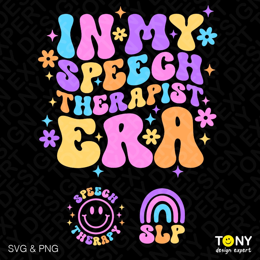 3 Colour in My Speech Therapist Era Svg Png, Funny SLP Svg, Speech ...