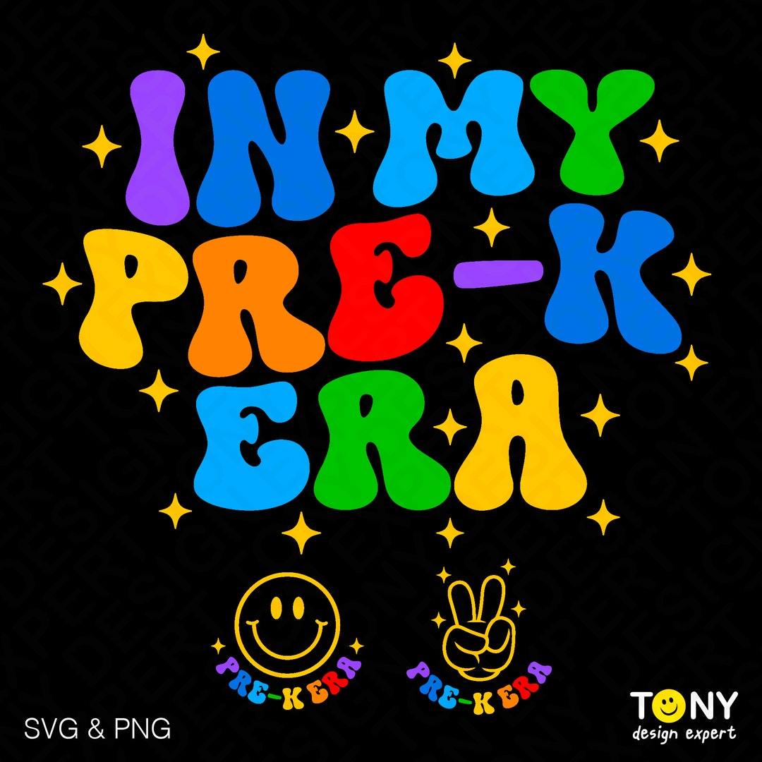 3 Colour Bundle in My Pre-k Era Svg Png, Pre-k Svg, Front Pocket ...