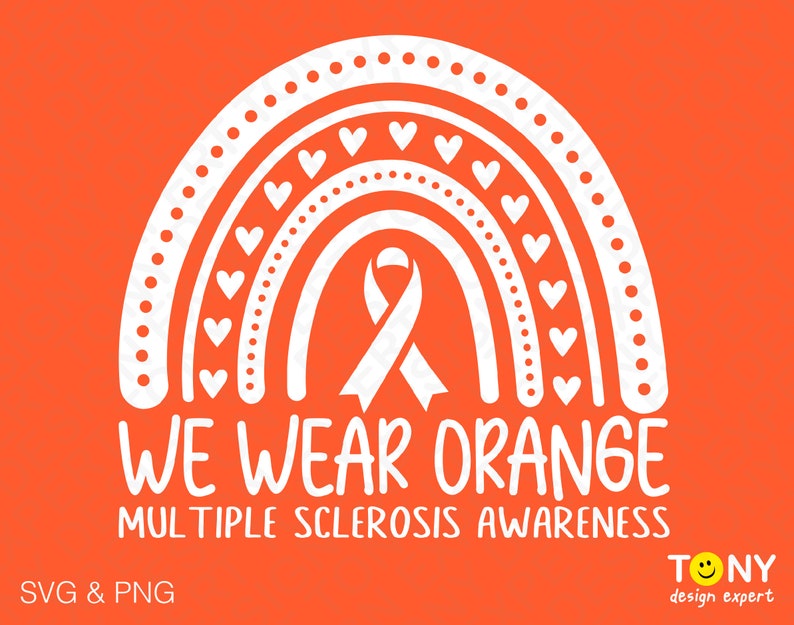 We Wear Orange Svg Png Multiple Sclerosis Awareness MS - Etsy