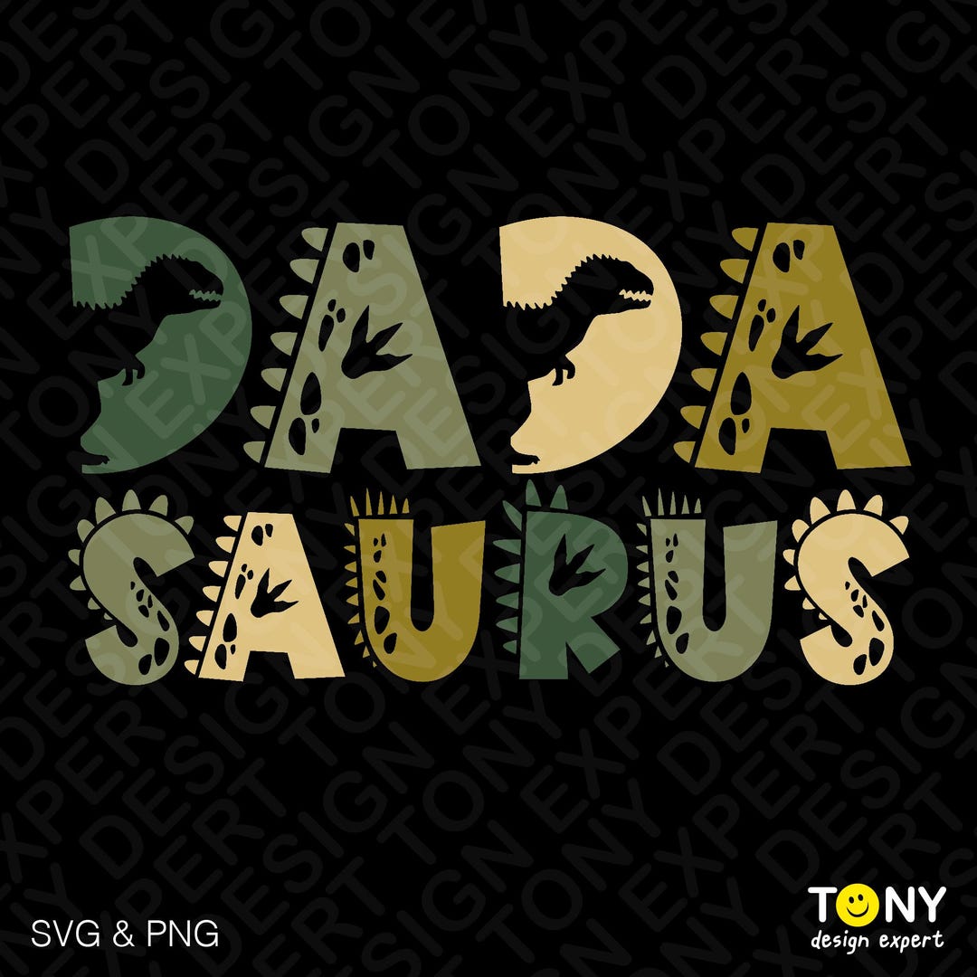 Dada Saurus Svg Png, Funny Dino Dad Svg, Step Dad Svg, Couples Matching ...