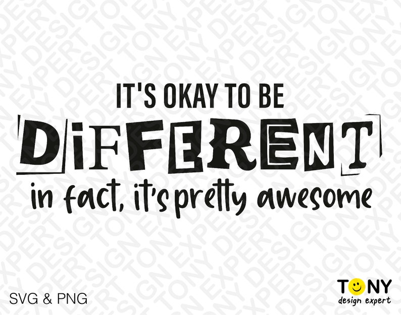 It's Okay to Be Different Svg Png, Mental Health Svg, Diversity Svg ...