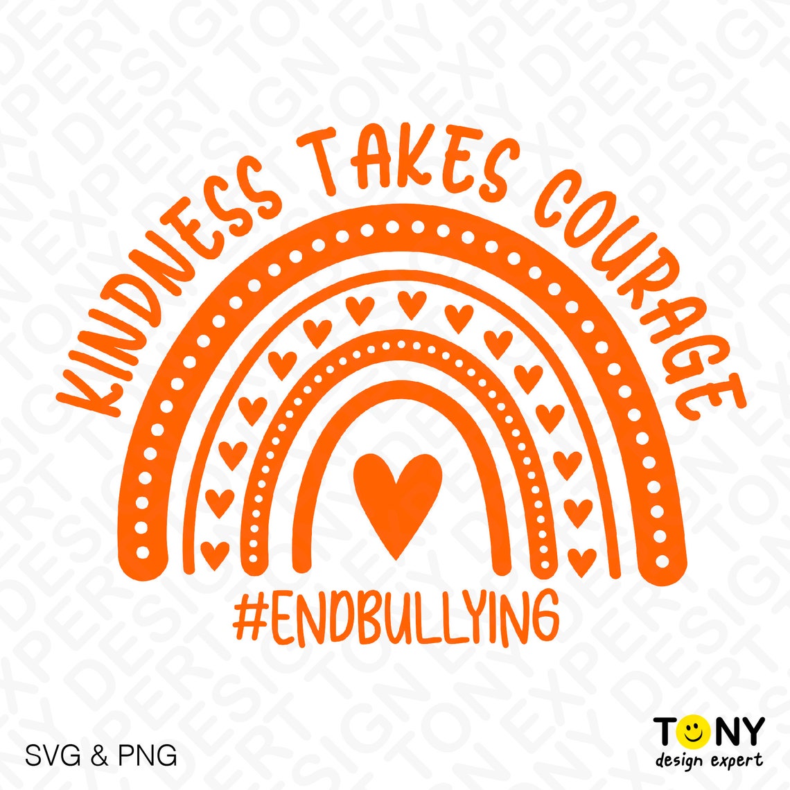 Kindness Takes Courage Svg Png, End Bullying Svg, Anti Bullying Svg ...