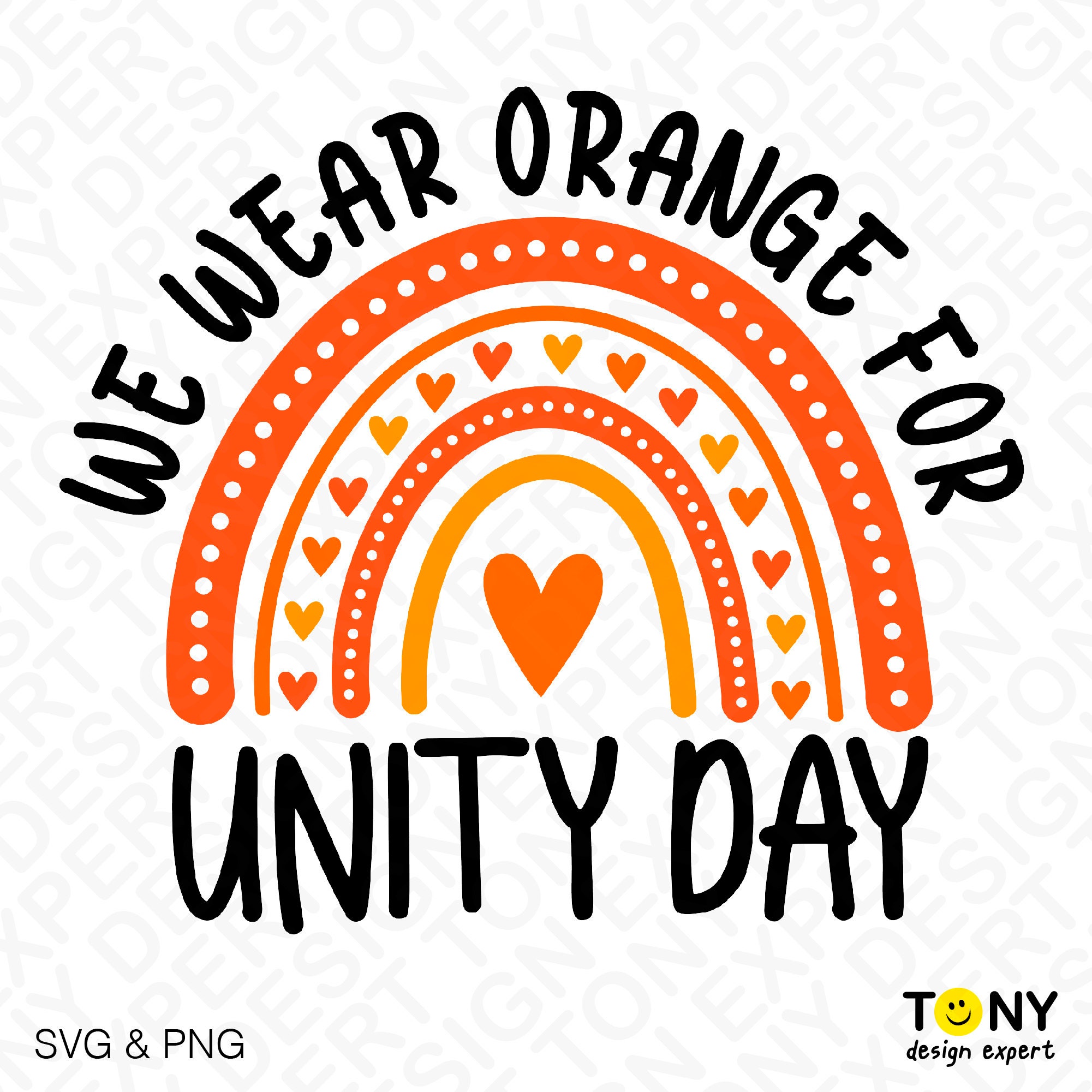 We Wear Orange for Unity Day Svg Png, End Bully Svg, Anti Bully Svg ...