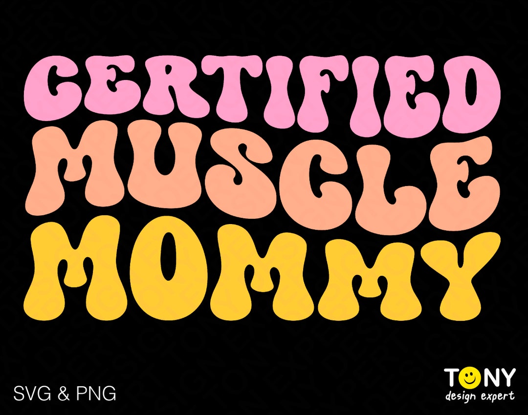 Certified Muscle Mommy Svg Png, Work Out Svg, Gym Fitness Svg Trendy ...