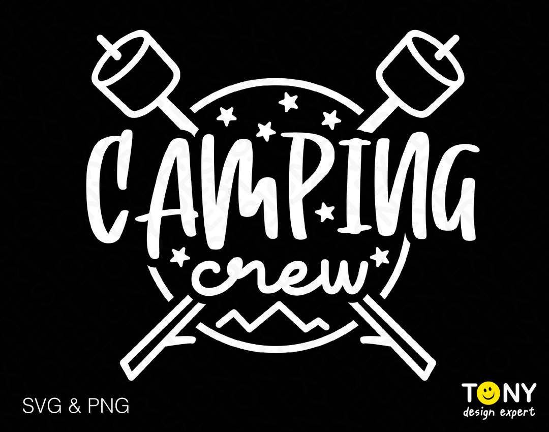 Camping Crew Svg Png, Marshmallows Svg, Camping Svg, Campfire Svg ...