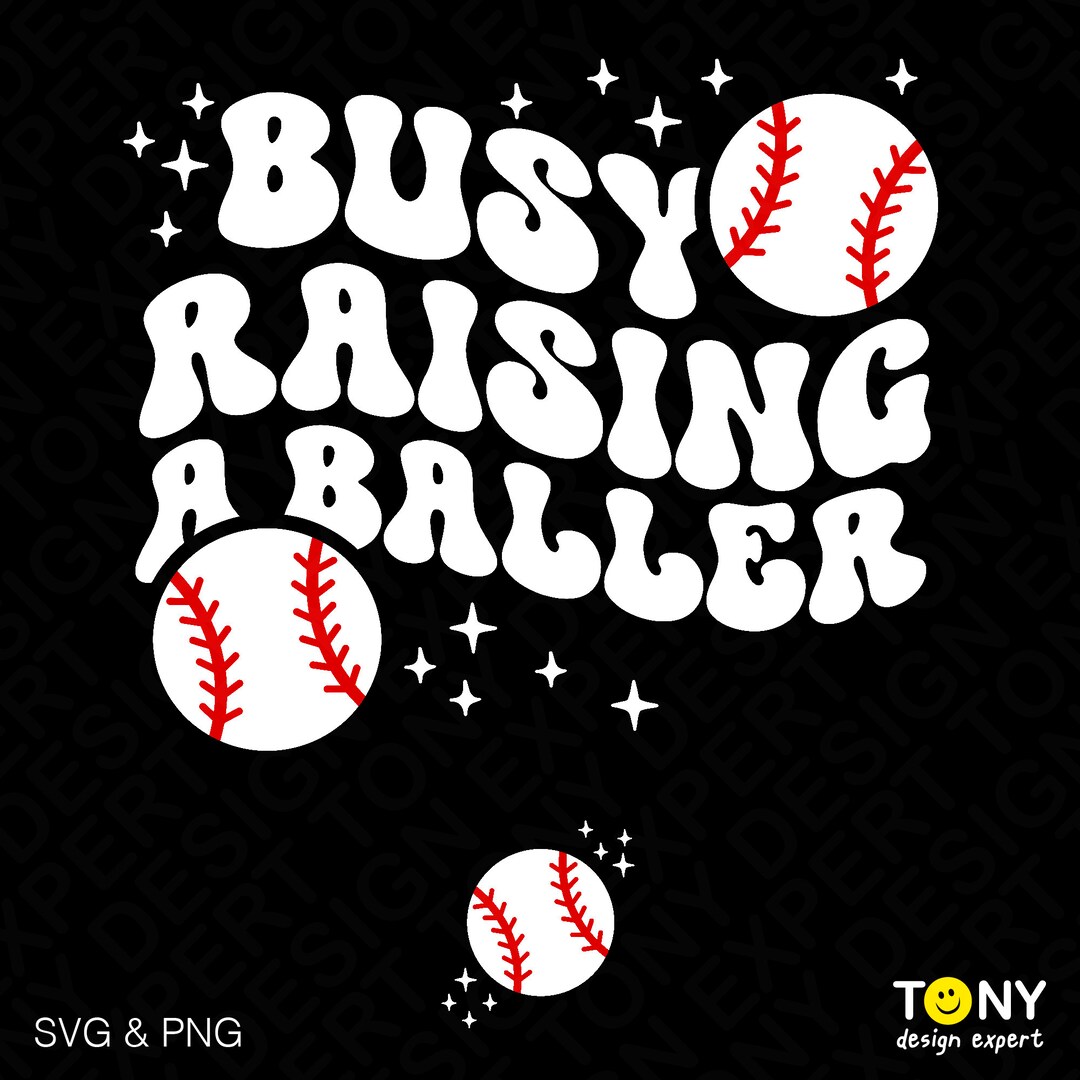 Busy Raising a Baller Svg Png, Baseball Mom Svg, Front Pocket Trendy ...