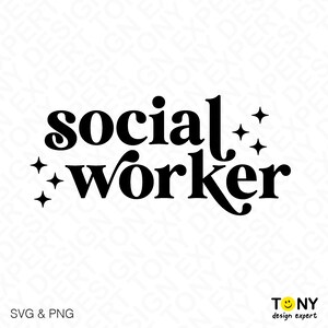 4 Colour Bundle Social Worker Svg Png, Trendy Social Worker ...