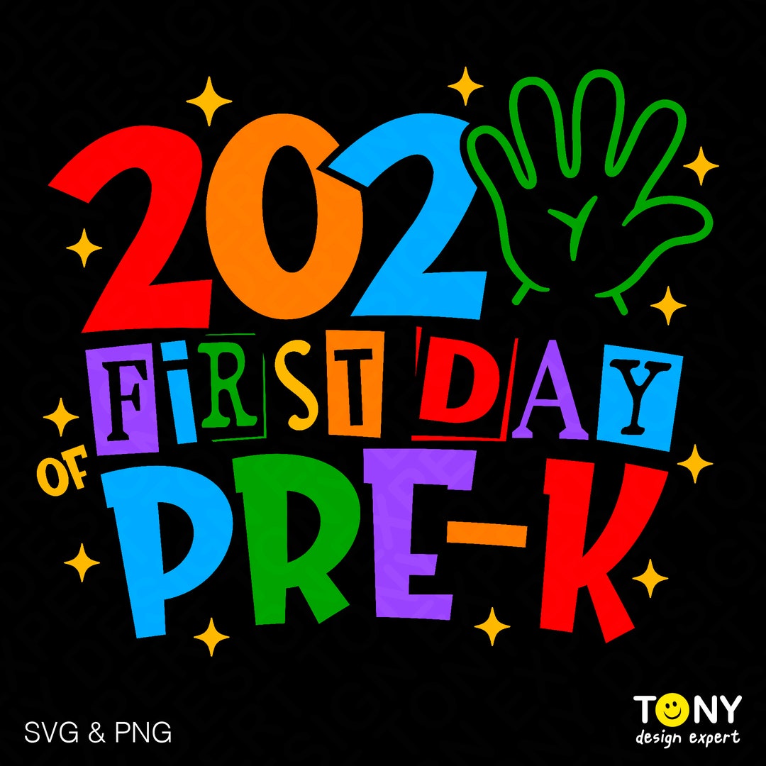 2025 First Day of Pre-k Svg Png, Pre Kindergarten Svg, Back to School ...