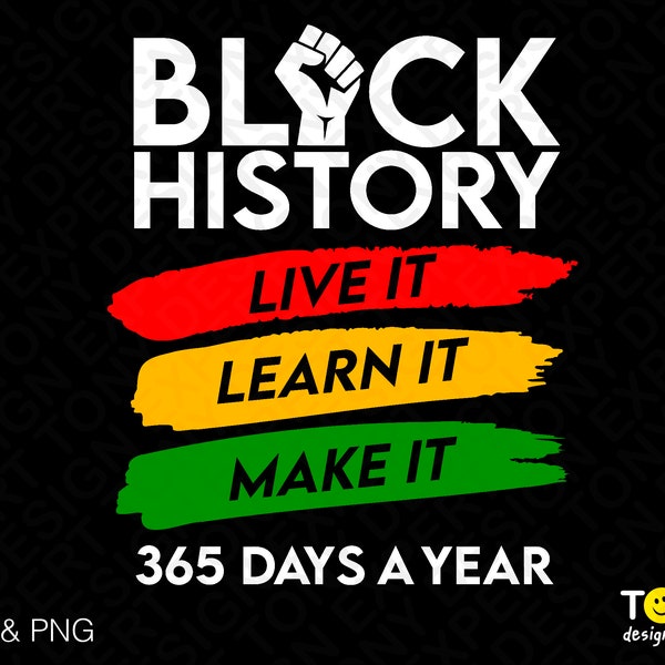Black History 365 Svg - Etsy