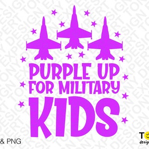 Purple up for Military Kids Svg Png, Military Child Awareness Svg ...