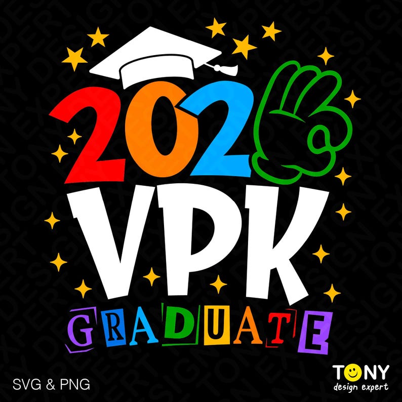 2026 VPK Graduate Svg Png : Funny Preschool VPK Graduation Design ...
