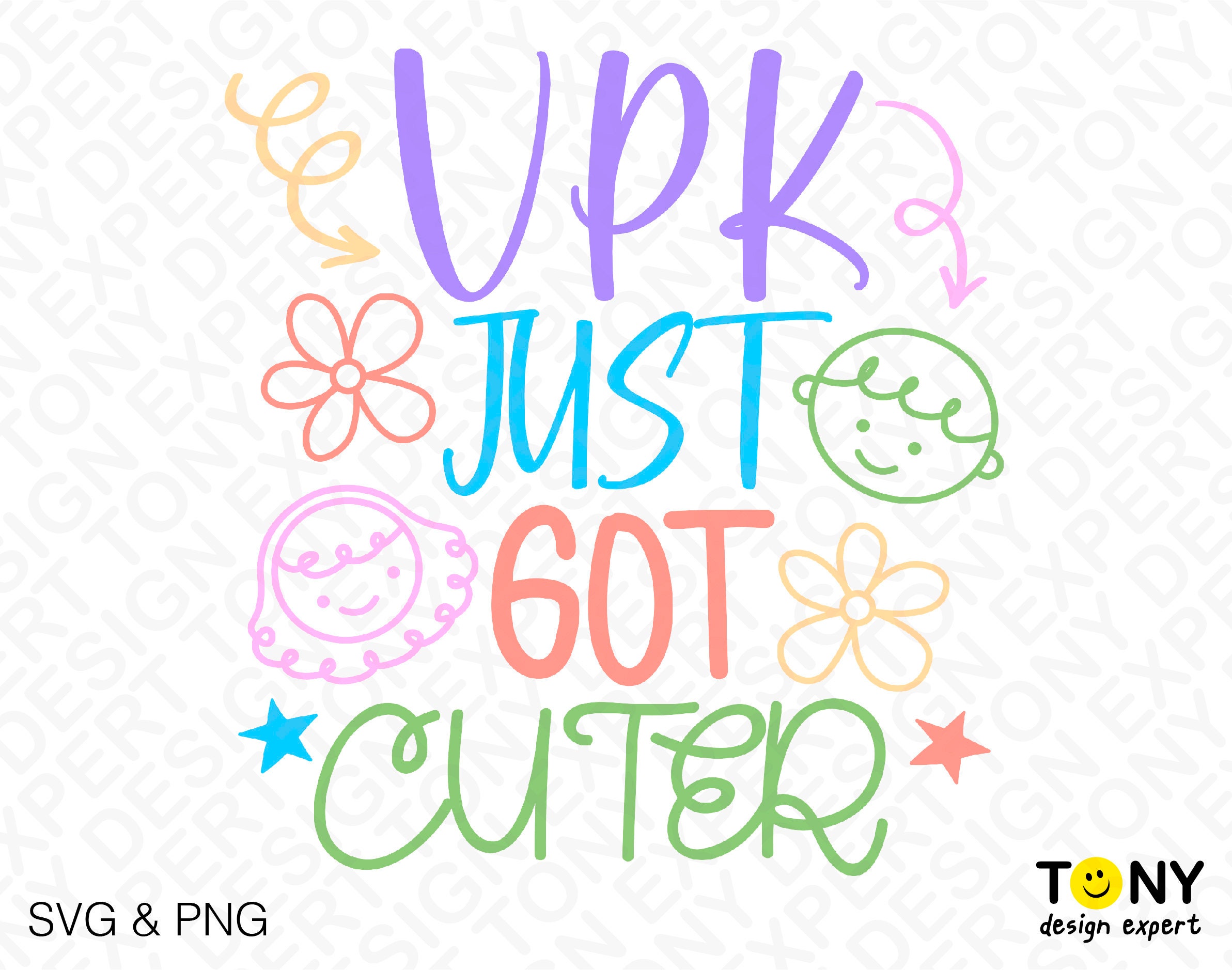 VPK Just Got Cuter Svg Png, Pre-k Svg, Vpk Svg, Voluntary Pre-k Svg ...