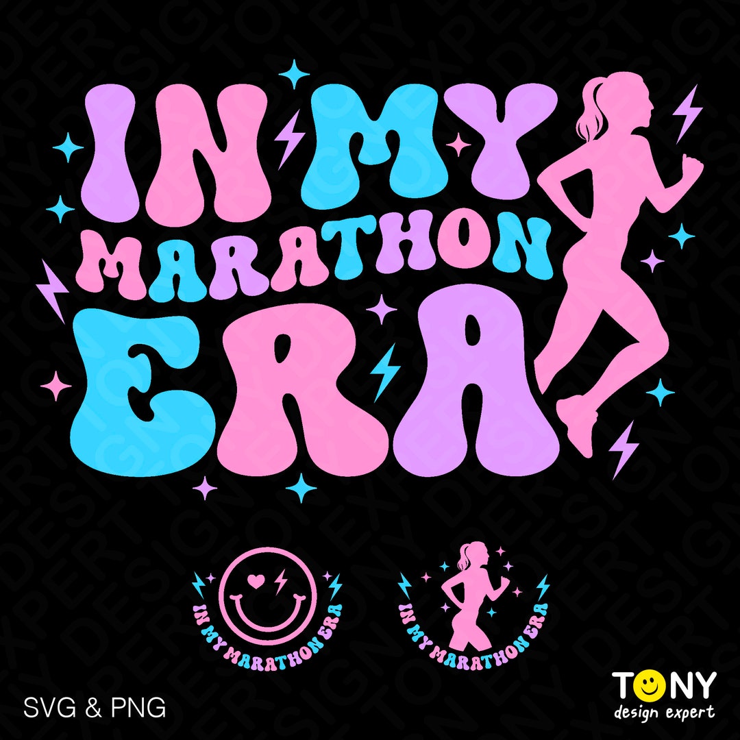 In My Marathon Era Svg Png, Runner Svg, Running Era Svg Front Pocket ...
