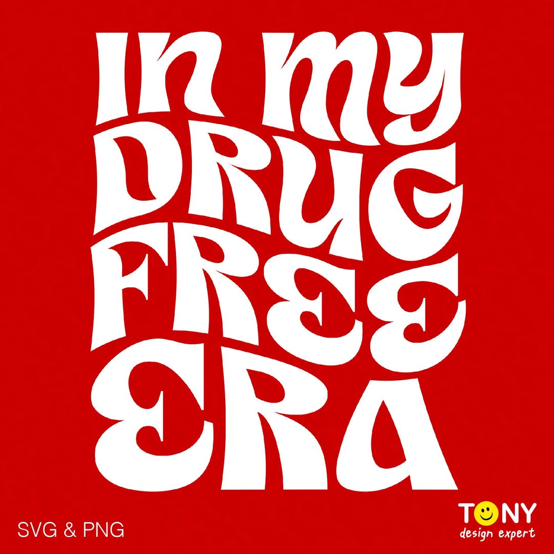 In My Drug Free Era Svg Png, Say No to Drugs Svg, Red Ribbon Week Svg ...