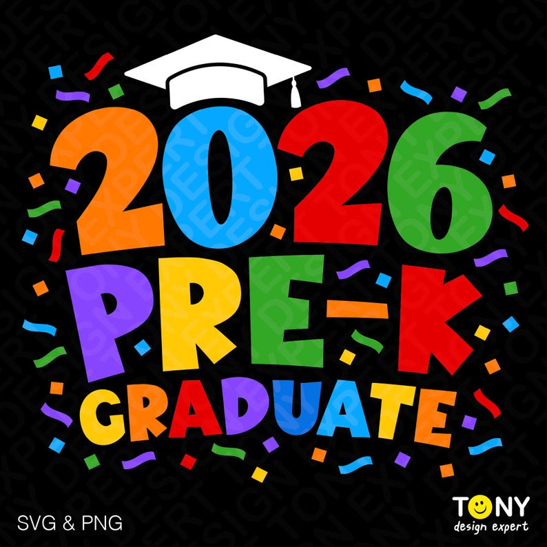 Graduado de preescolar 2026 SVG PNG, Graduado de preescolar SVG, Idea ...