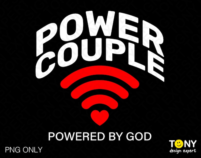 Power Couple Svg Png Powered by God Svg Married Svg - Etsy Canada