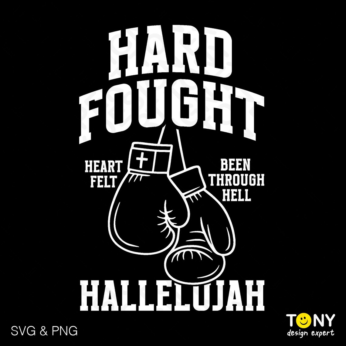 Hard Fought Hallelujah Svg Png, Christian Svg, Trendy Bible Verse ...