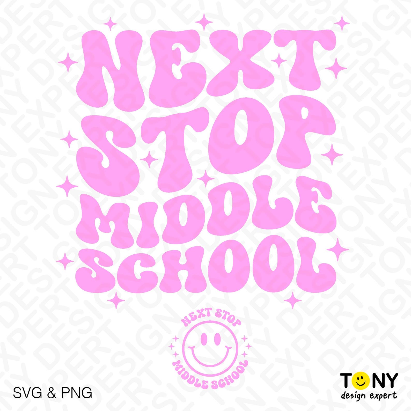 Next Stop Middle School Svg Png, Middle School Svg, Back to School Svg ...