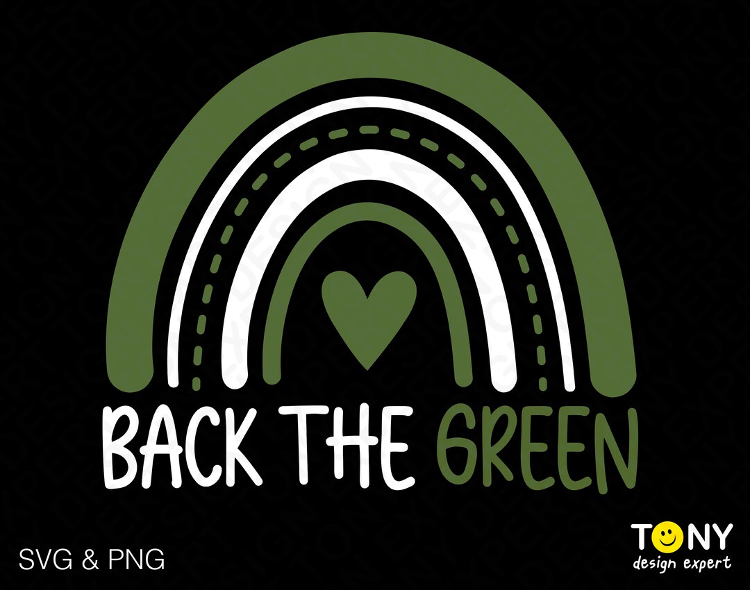 Back the Green Svg Png, Military Svg, Memorial Day Svg, Veterans Day ...