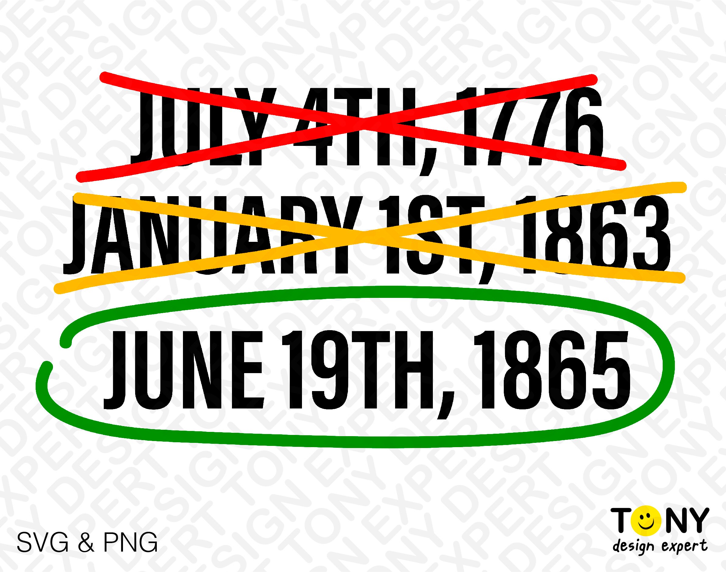 Juneteenth 1865 Svg Png Juneteenth Svg June 19th 1865 Svg - Etsy