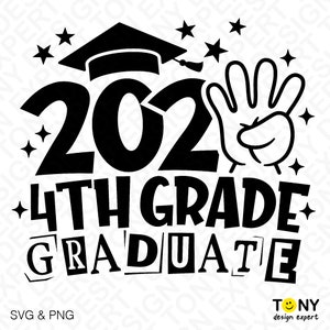 4 Colour Bundle 2024 4th Grade Graduate Svg Png, Fourth Grade Graduate ...