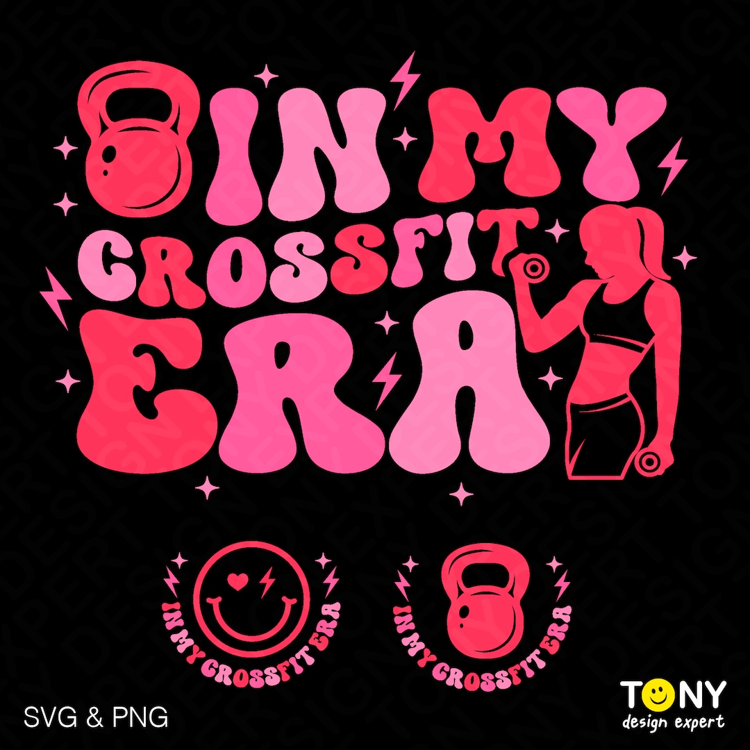 In My Crossfit Era Svg Png, Workouts Svg, Fitness Svg, Front Pocket ...