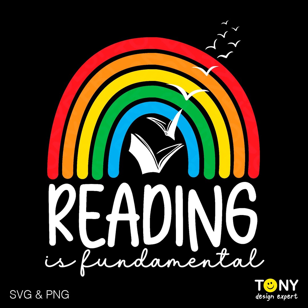Reading is Fundamental Svg Png, Book Lover Svg, Positive Book Quote Svg ...