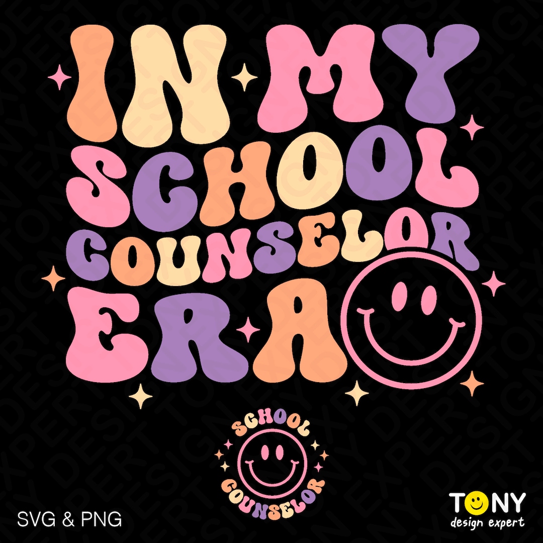 In My School Counselor Era Svg, Counselor Appreciation Gift Idea Trendy ...