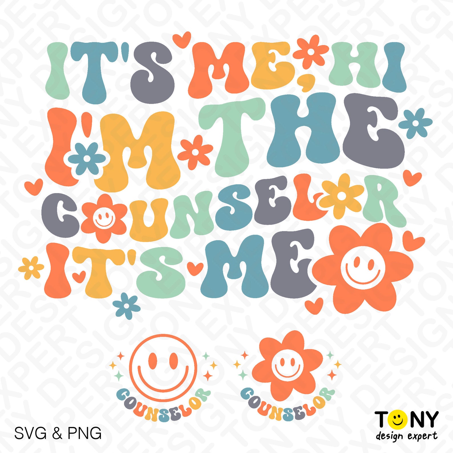 It's Me Hi I'm the Counselor Svg, School Counselor Appreciation Gift ...