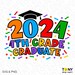 2 Colour Bundle 2024 4th Grade Graduate Svg Png, 4th Grade Graduate Svg ...