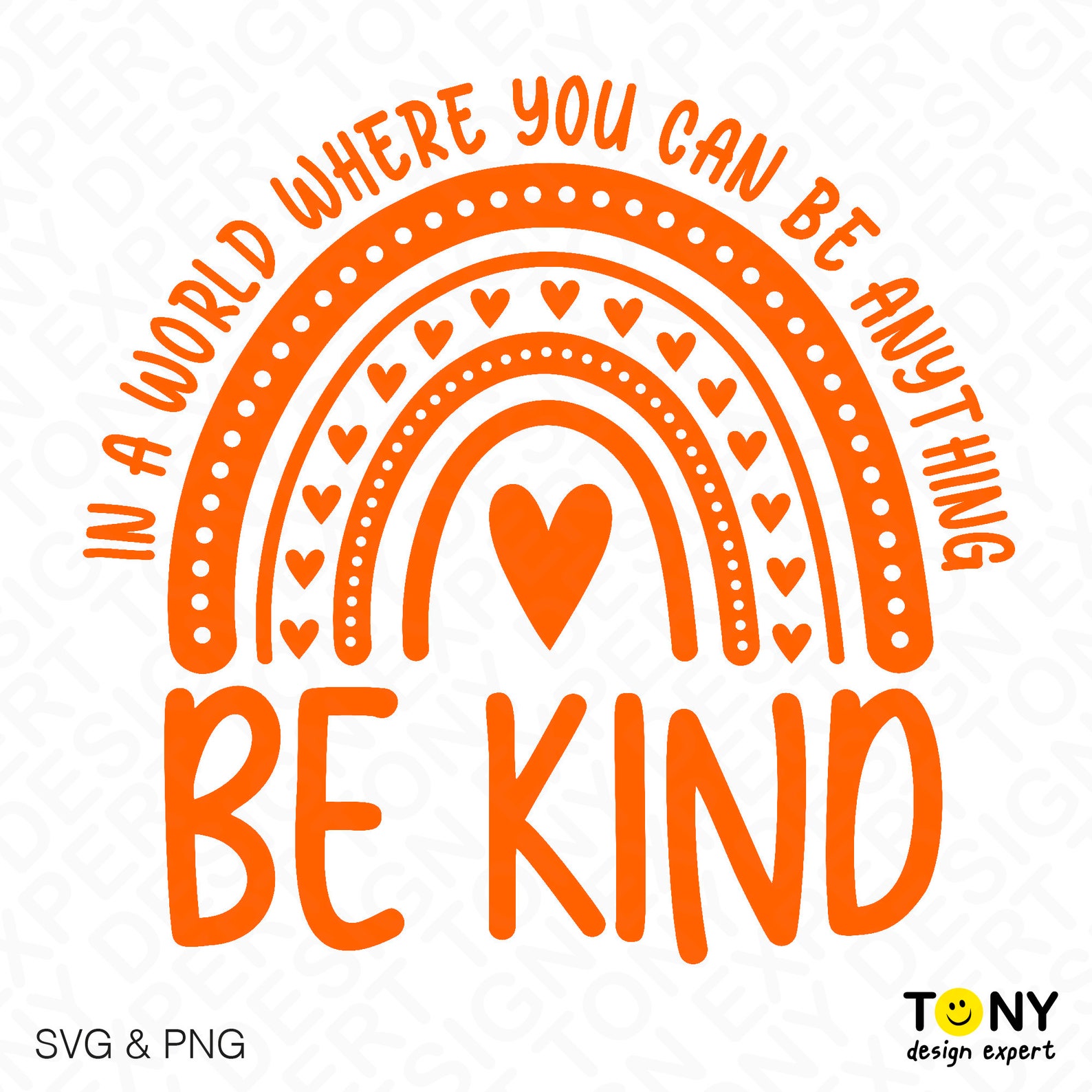 Be Kind Svg Png, in A World Where You Can Be Anything Svg, Kindness Svg ...