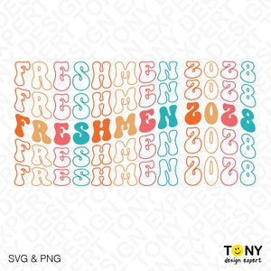 Freshmen 2028 Svg Png, Back to School Svg, Graduate 2028 Svg, Trendy ...