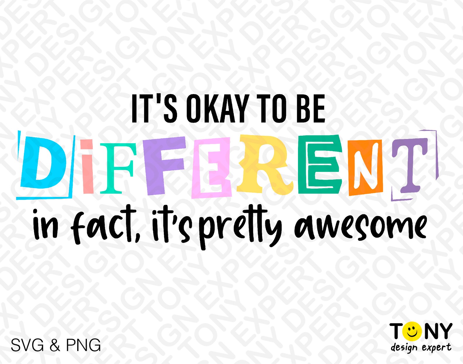 It's Okay to Be Different Svg Png, Mental Health Svg, Diversity Svg ...