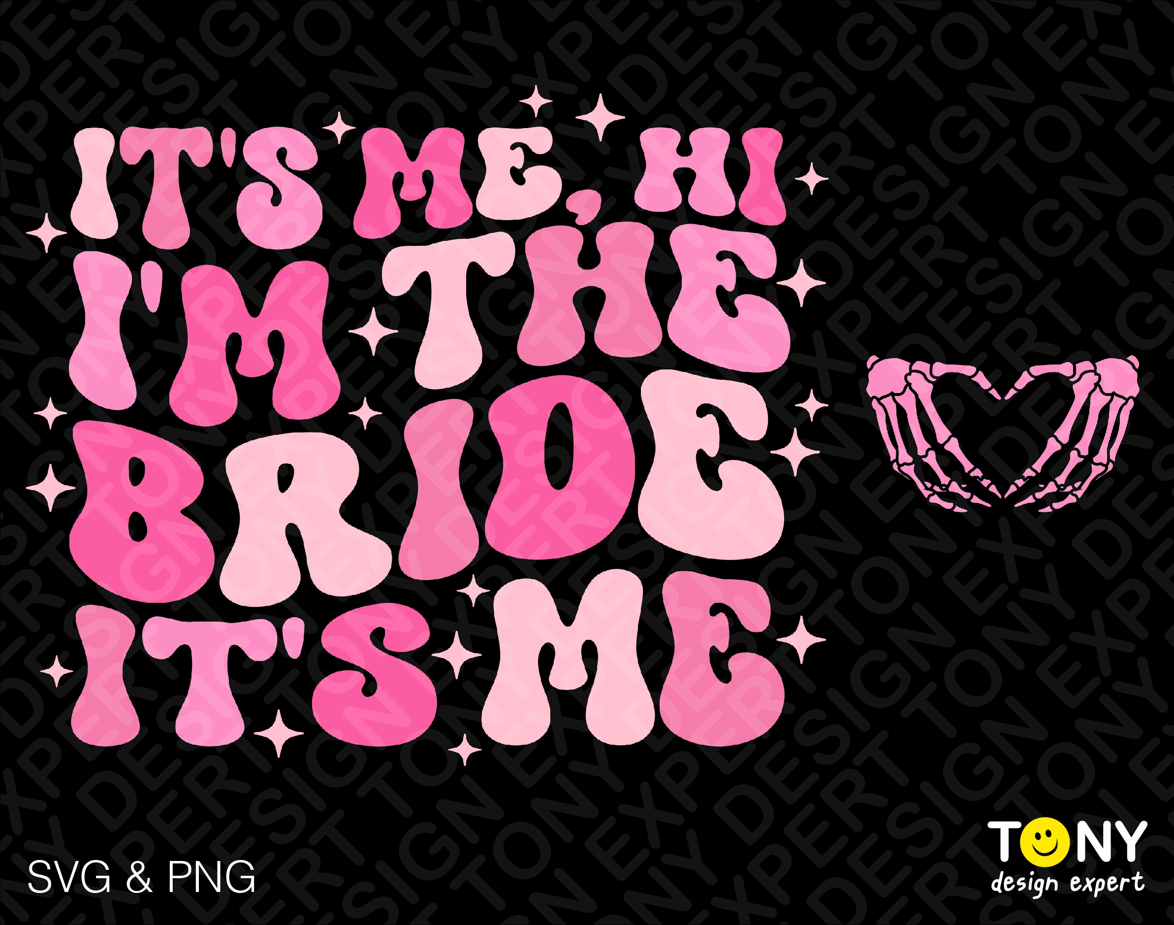 It's Me, Hi I'm the Bride Svg Png, Funny Bridal Shower Party, Trendy ...