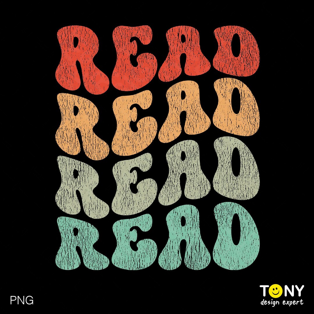 Read Svg, Distressed Read Png, Read Across America Day, Book Lover Gift ...