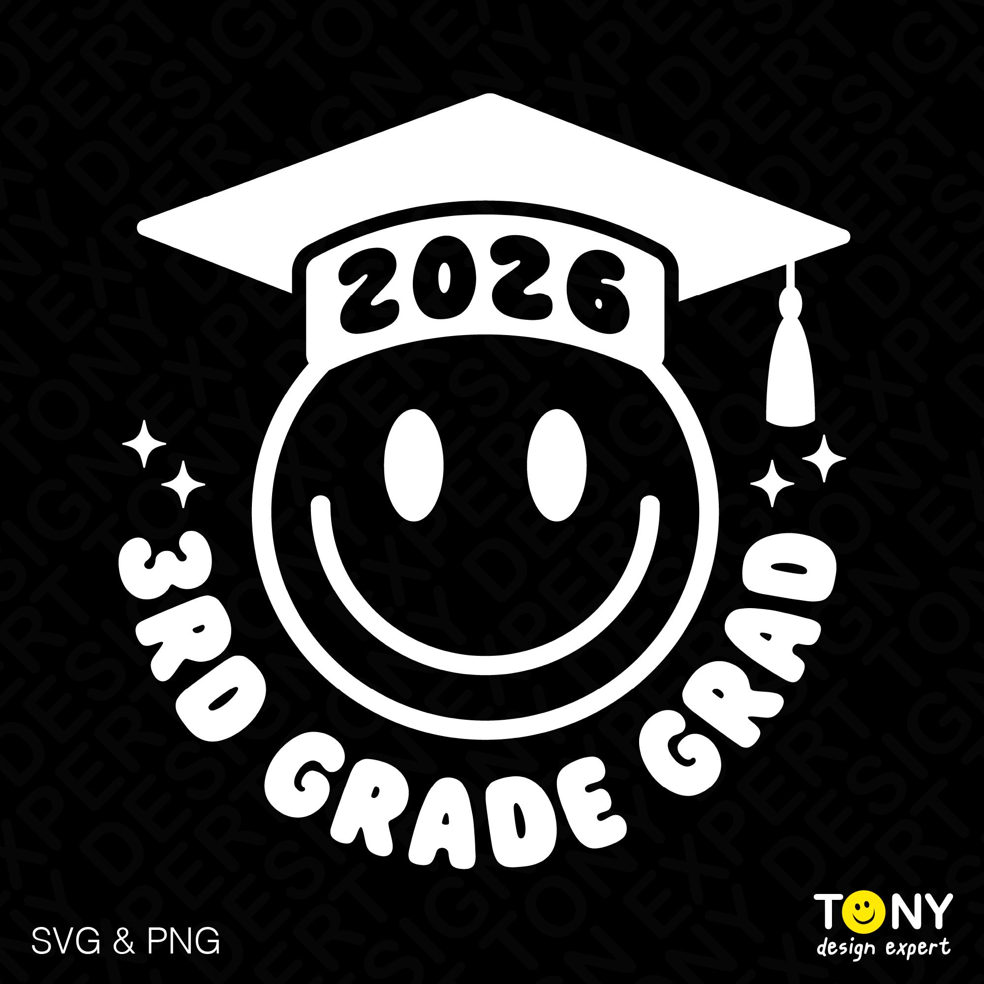 2026 3rd Grade Grad Svg Png : Third Grade Kids Graduation Celebration ...