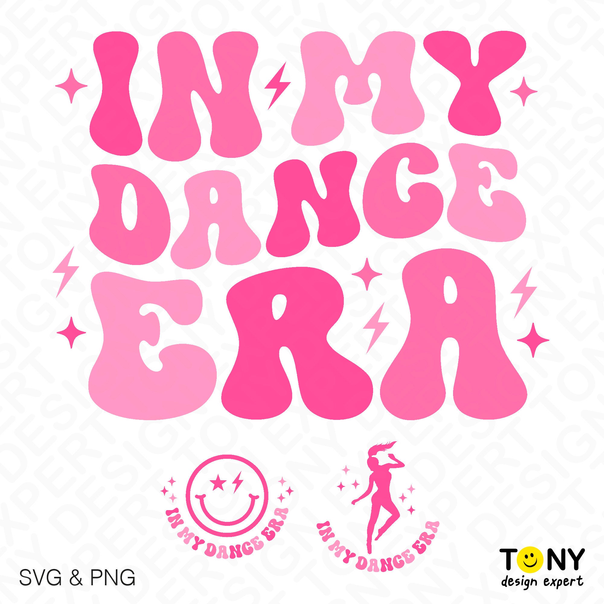 3 Colour Bundle in My Dance Era Svg Png, Dancing Svg Front Pocket ...