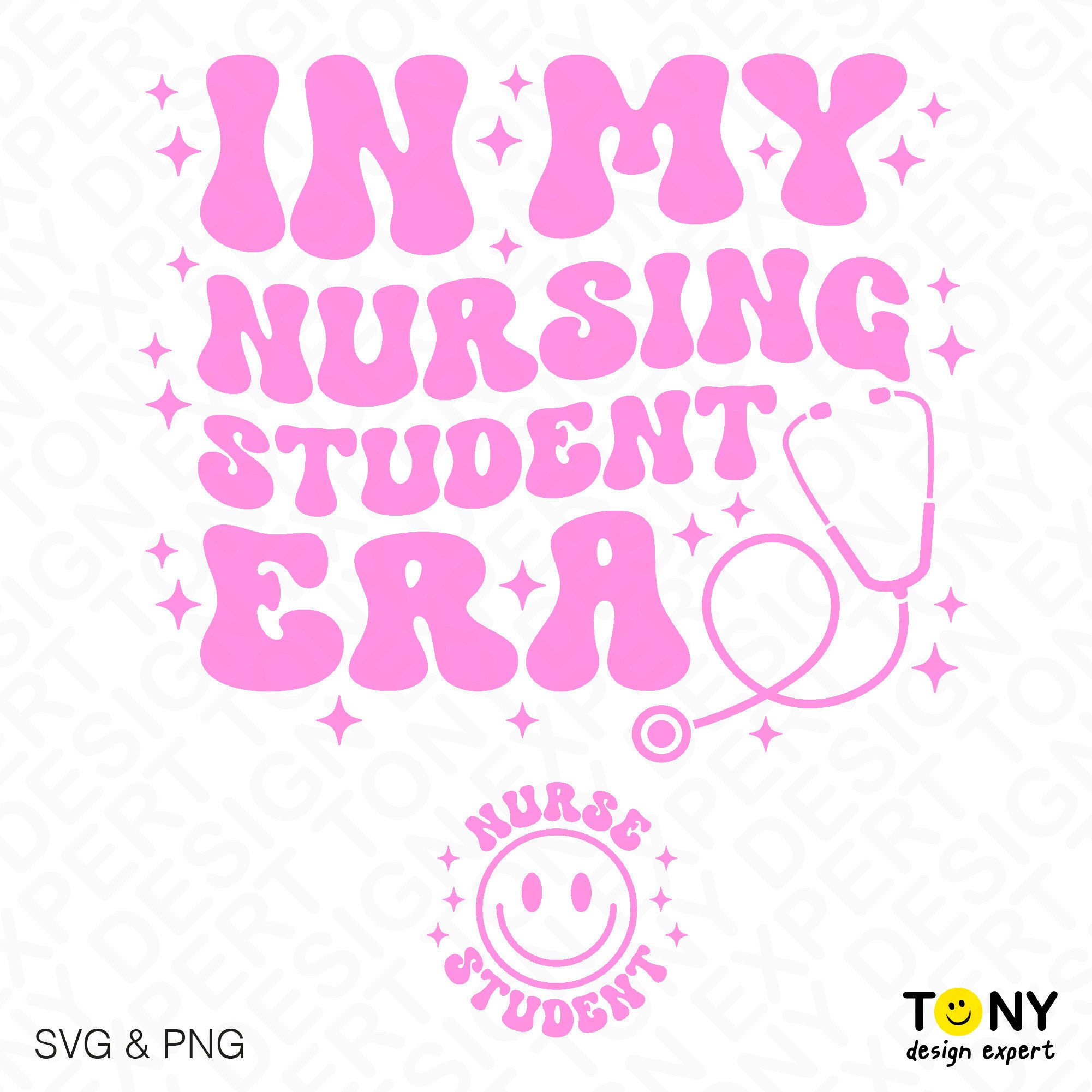 3 Colour in My Nursing Student Era Svg Png, Future Nurse Gift Idea ...
