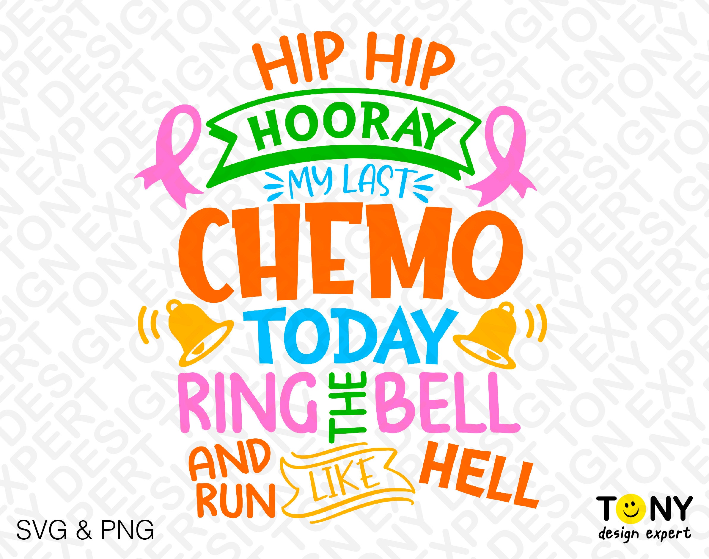 Hip Hip Hooray My Last Chemo Today Ring the Bell and Run - Etsy