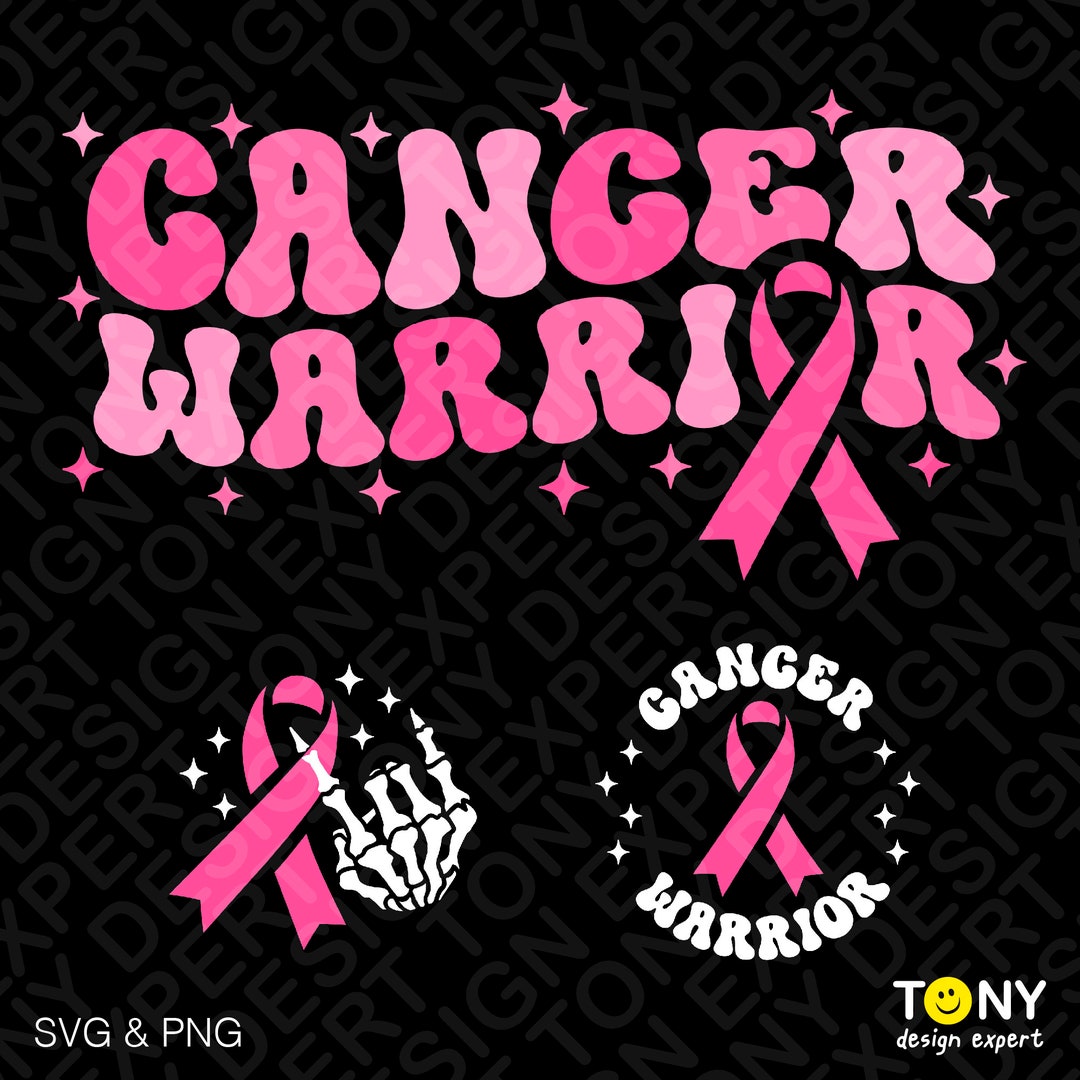 Cancer Warrior Svg Png, Breast Cancer Awareness, We Wear Pink, Trendy ...