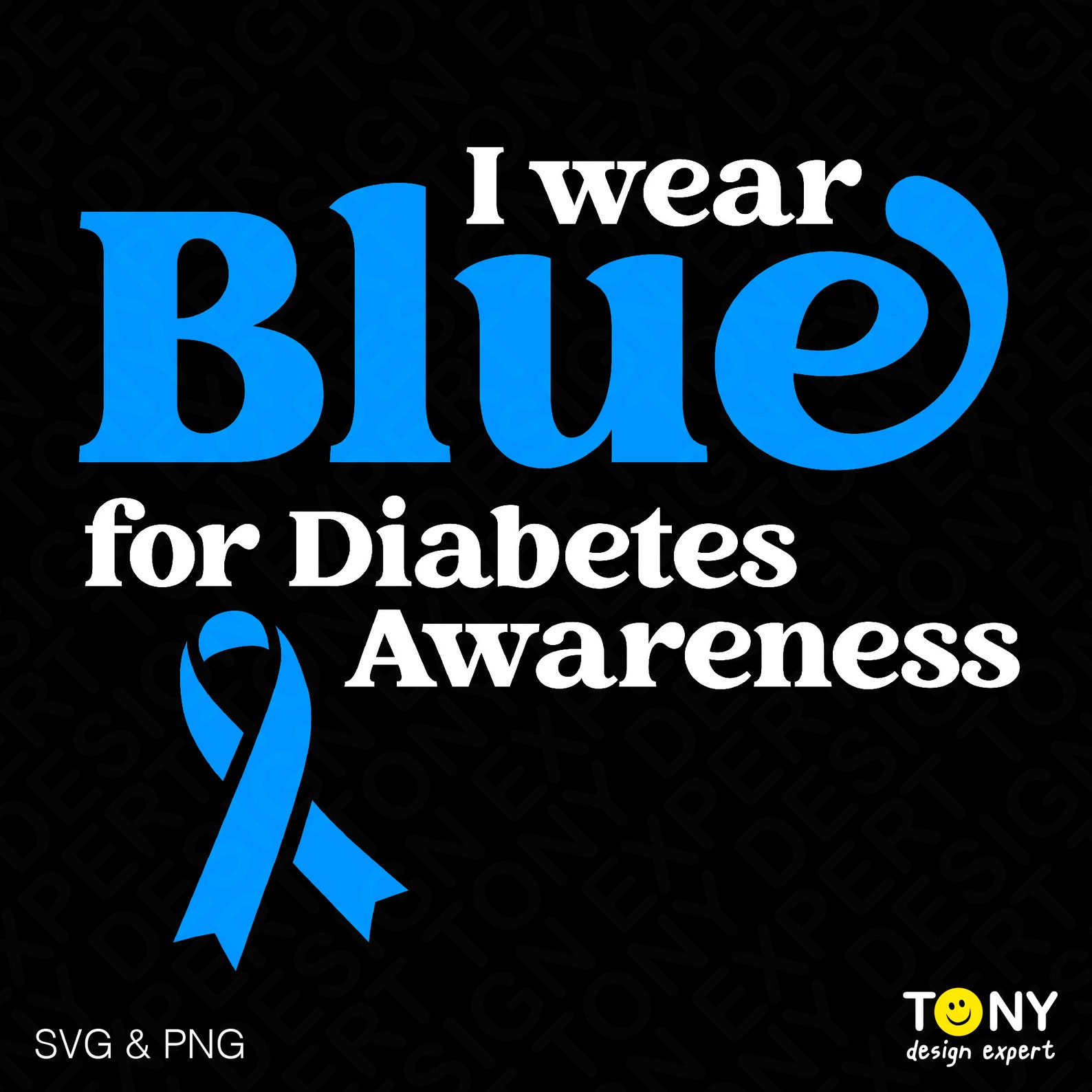 November I Wear Blue Svg Png, Diabetes Awareness Svg, Type 1 Diabetes ...