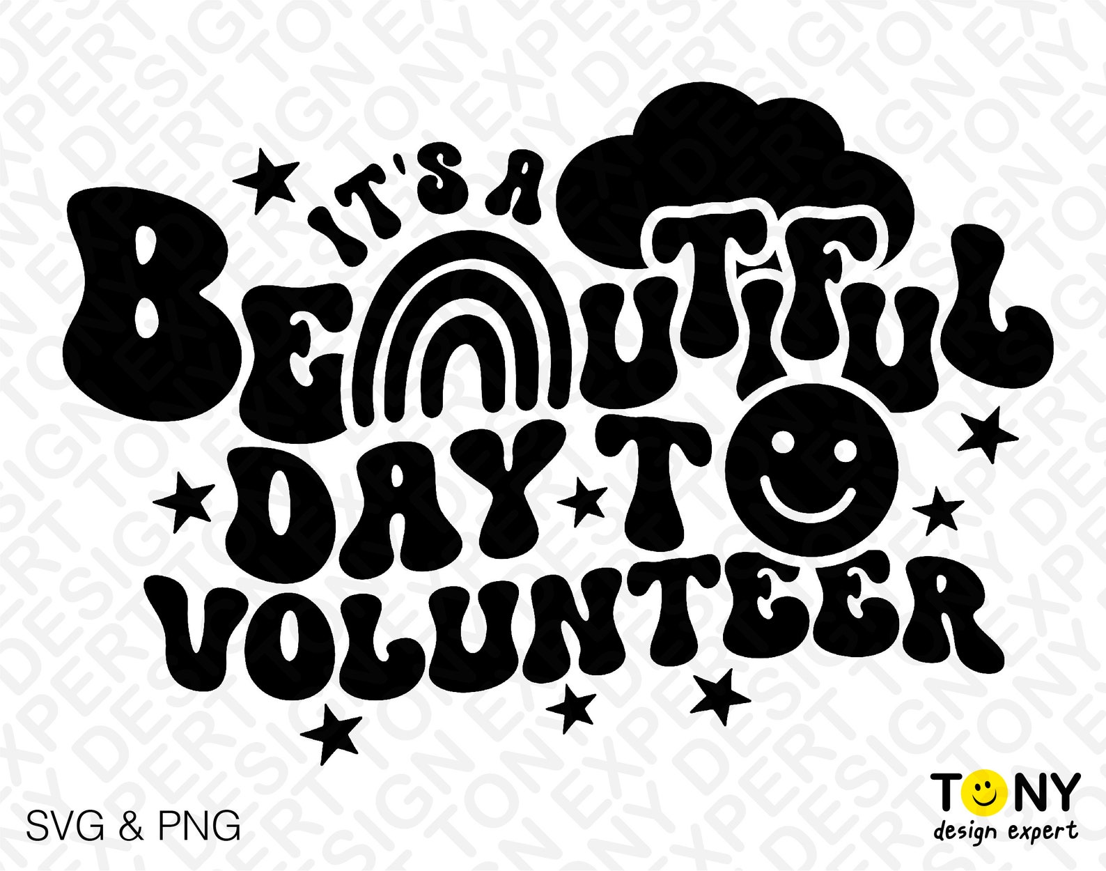 It's A Beautiful Day to Volunteer Svg Png, Funny Volunteer Svg Trendy ...
