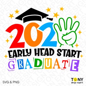 4 Colour Bundle 2024 Early Head Start Graduate Svg Png, EHS Graduate ...