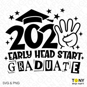 4 Colour Bundle 2024 Early Head Start Graduate Svg Png, EHS Graduate ...
