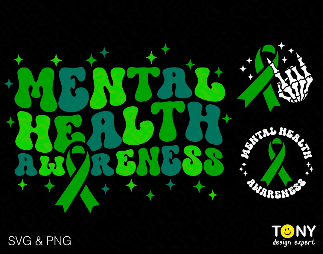 3 Bundle, Mental Health Awareness Svg Png, Mental Health Matter Trendy ...