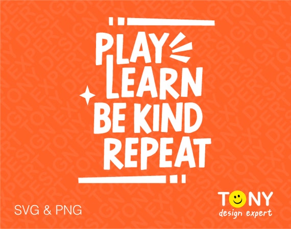 Unity Day Play Learn Be Kind Repeat Svg Funny Choose - Etsy