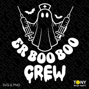 ER Boo Boo Crew Svg Png, Er Nurse Svg, Halloween Er Nurse Svg, Spooky ...