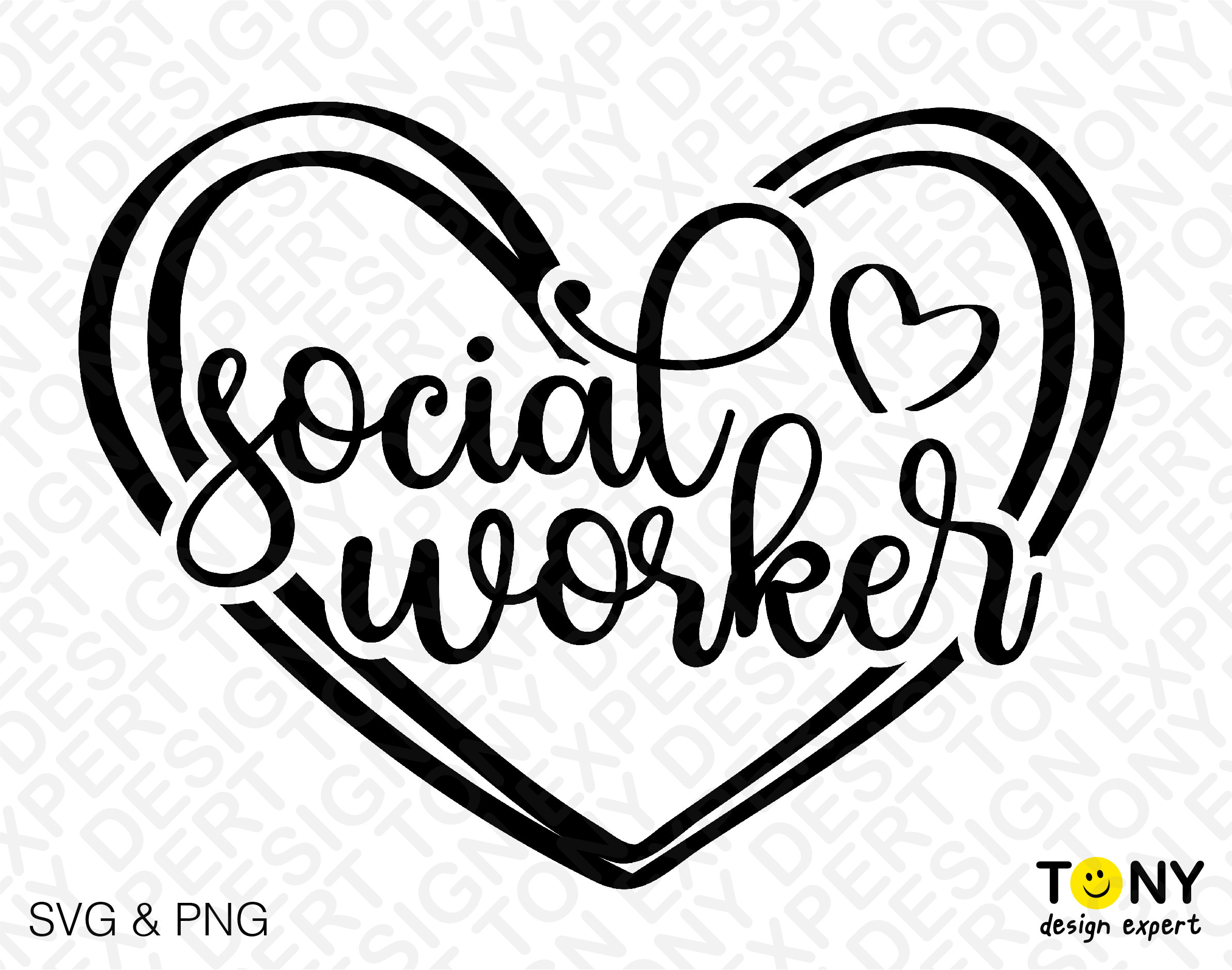 Social Worker Svg, Social Work Heart Svg, Social Worker Appreciation ...