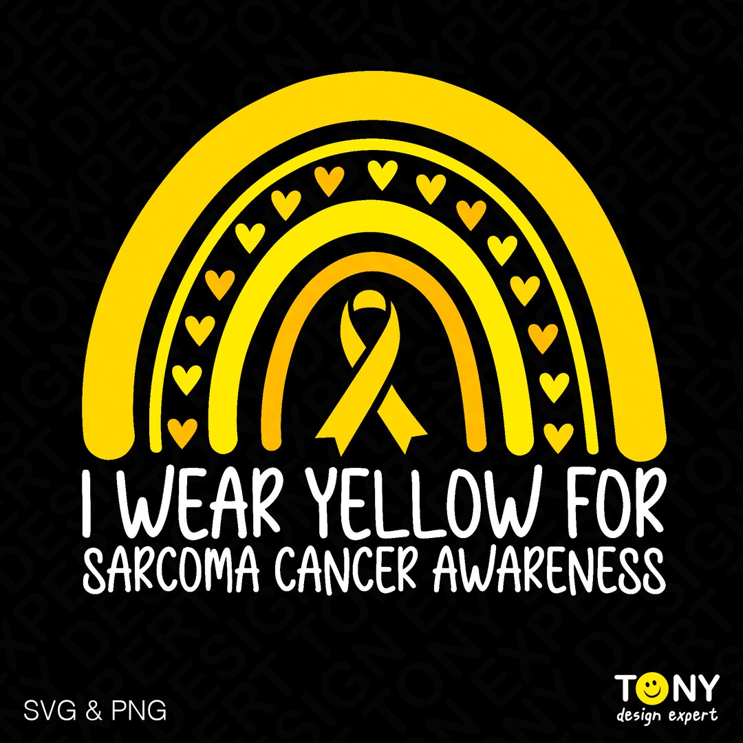 In July I Wear Yellow Svg Png, Sarcoma Cancer Awareness Svg, Trendy ...